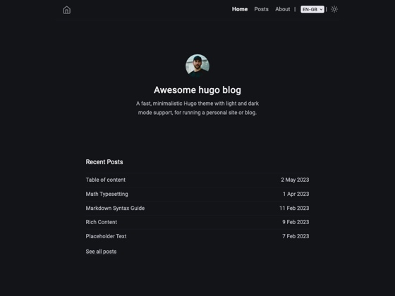 Hugo - Jamstack Themes