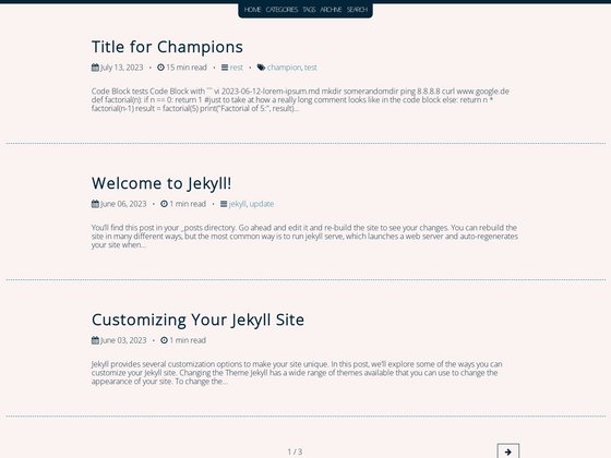 Jekyll - Jamstack Themes