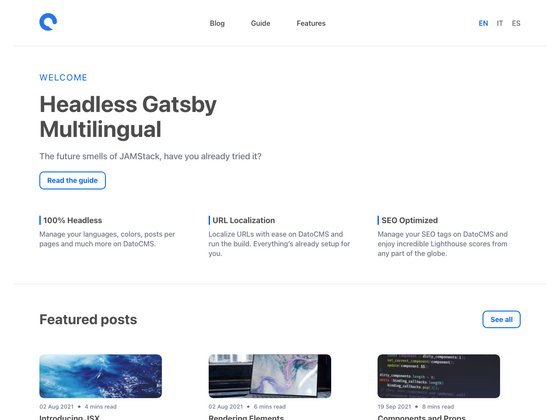 Gatsby - Jamstack Themes