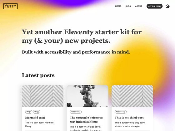 Eleventy - Jamstack Themes